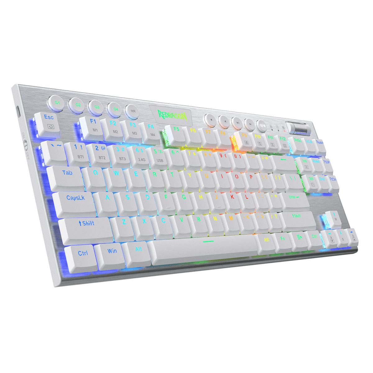Redragon K621 Horus TKL Wireless RGB Mechanical Keyboard, 5.0 BT/2.4 G ...