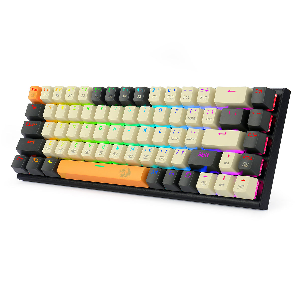 Redragon K633CGO-RGB Ryze RGB LED Backlit Mechanical Gaming Keyboard w ...